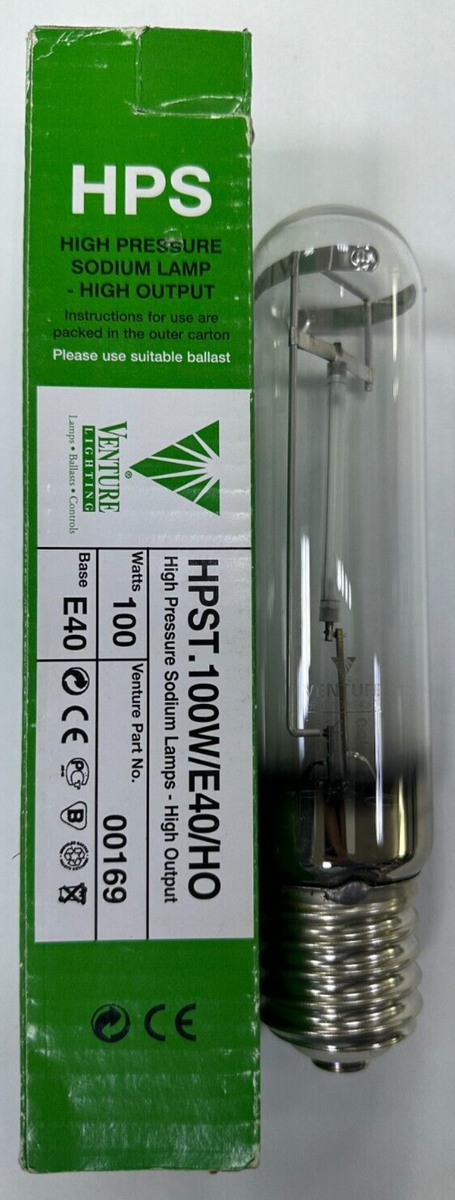 100W Venture Clear HPS High Pressure Sodium SON Tube Light Bulb Lamp G – Ashcon International