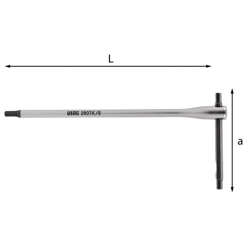 T-key with sliding crosspiece | 280 TK | USAG – Ashcon International