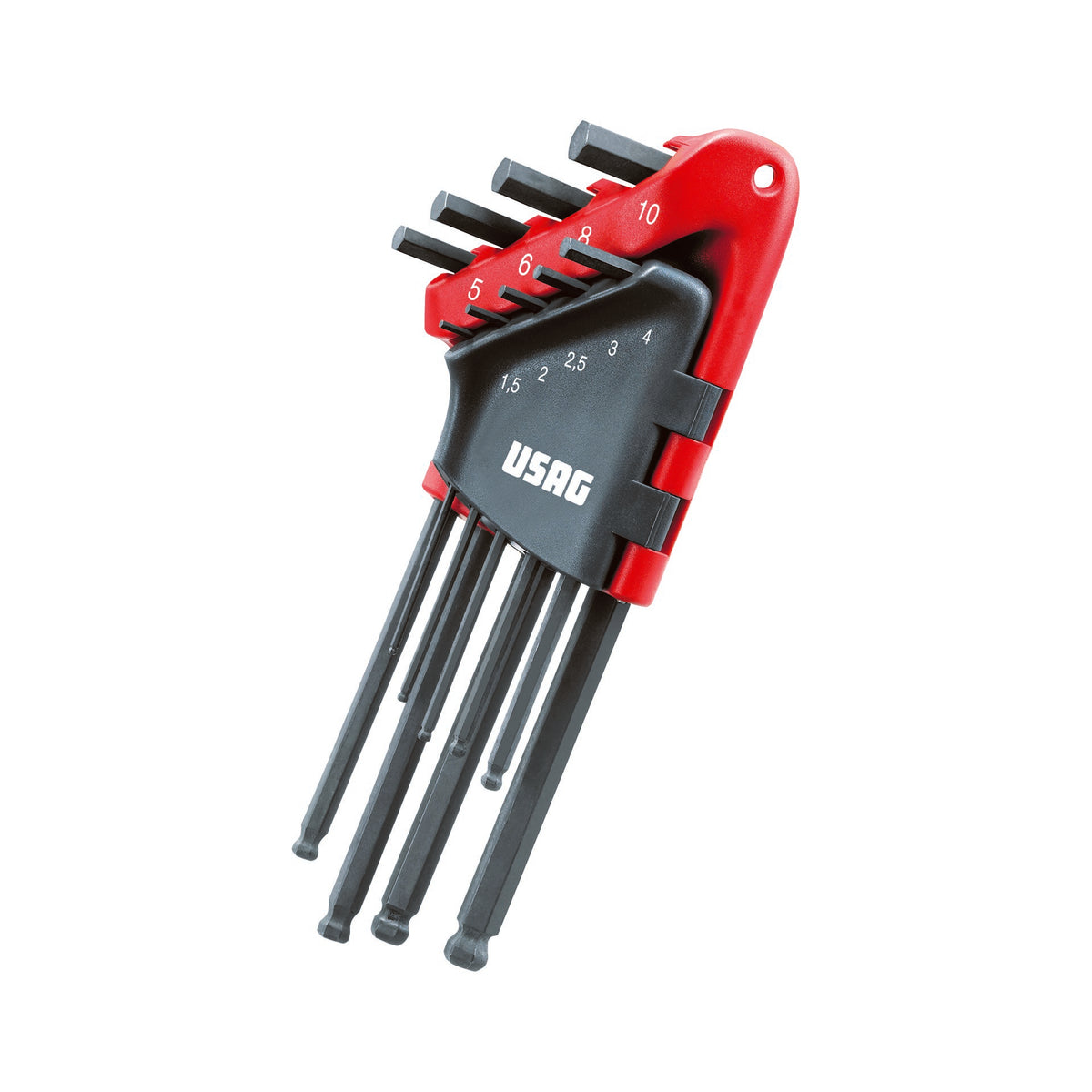 Set of 9 long ball-head hex key | 280 LTS/S9 | USAG – Ashcon International