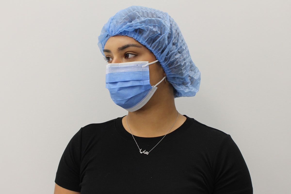 Pleated Bouffant Caps Box of 150 Made in Canada | UNIKMED – Ashcon ...