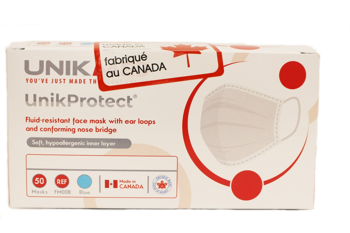 Non-Medical Masks - Blue (Box of 50) | Product No. FM00B | UNIKMED ...