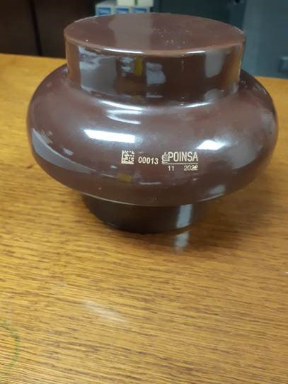 Railroad Insulator, Porcelain, Type A | Part No. TM-0054-X | POINSA – Ashcon International